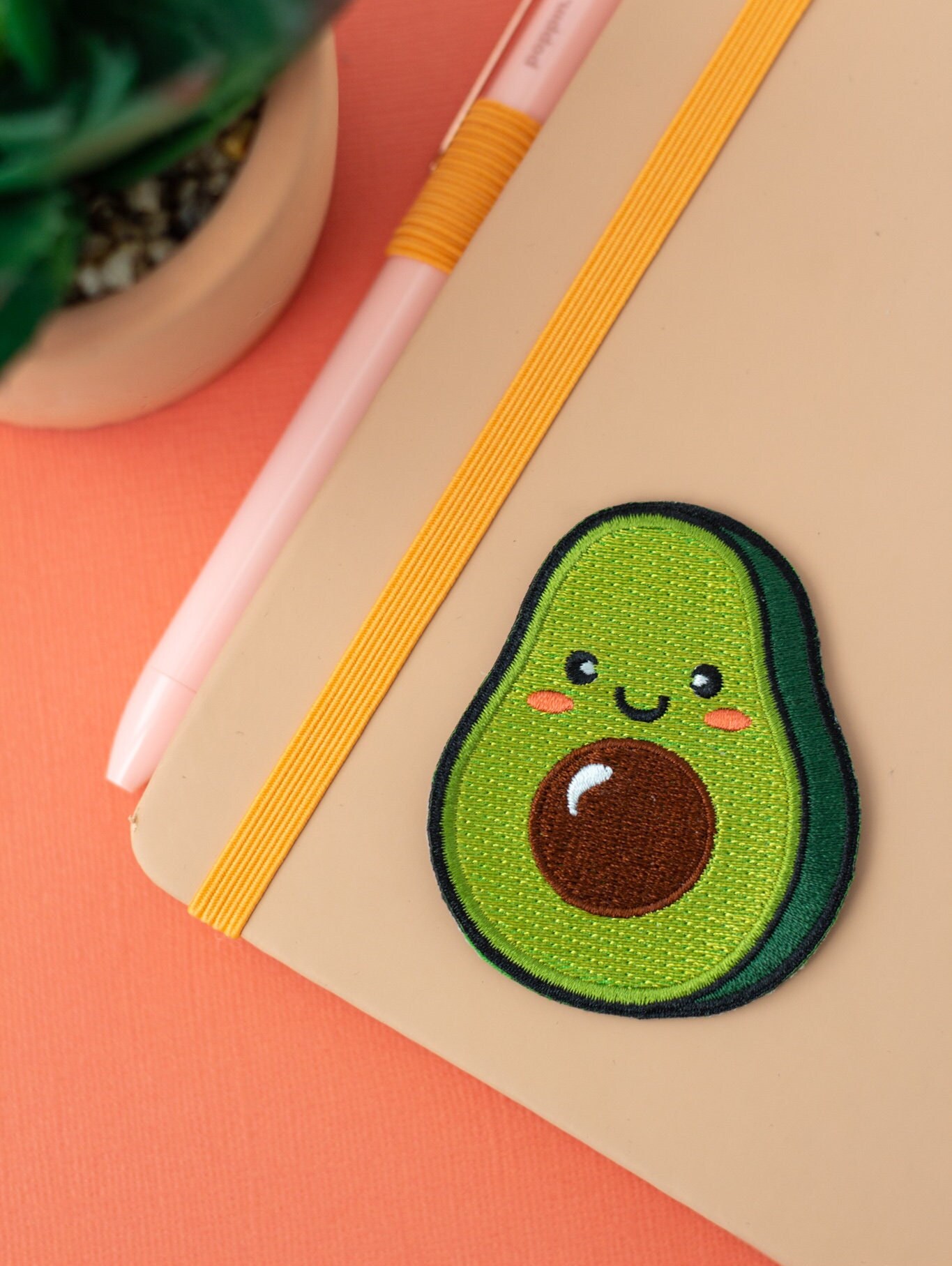 Avocado Kawaii Iron-on Patch - Etsy
