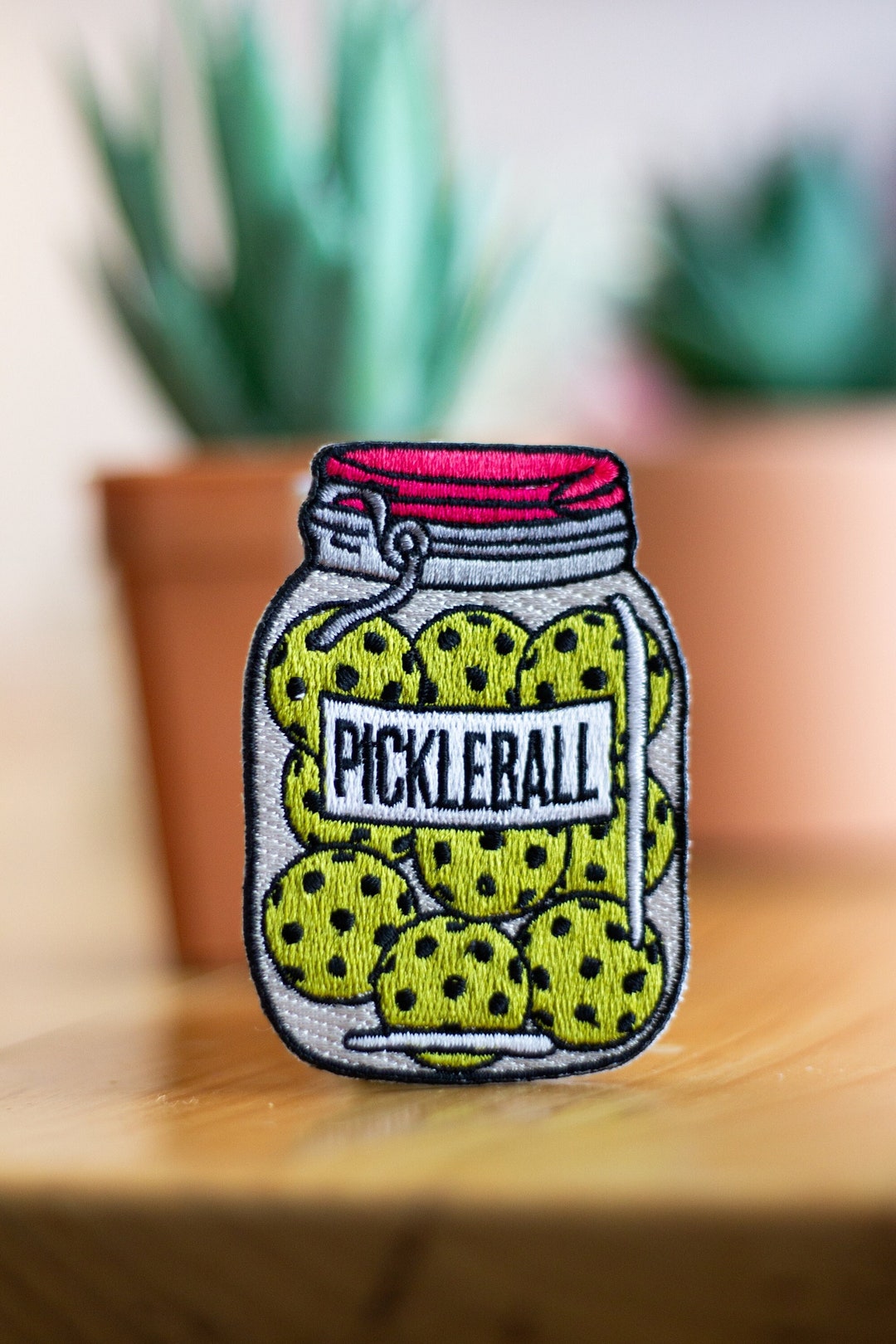 Pickleball Jar Iron-on Patch - Etsy