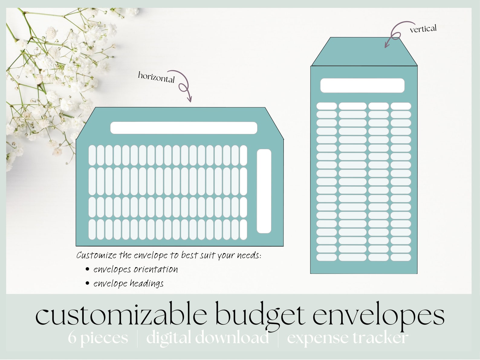 Printable Cash Budget Envelopes | Retro, Y2k Aesthetic - Set of 6 ...