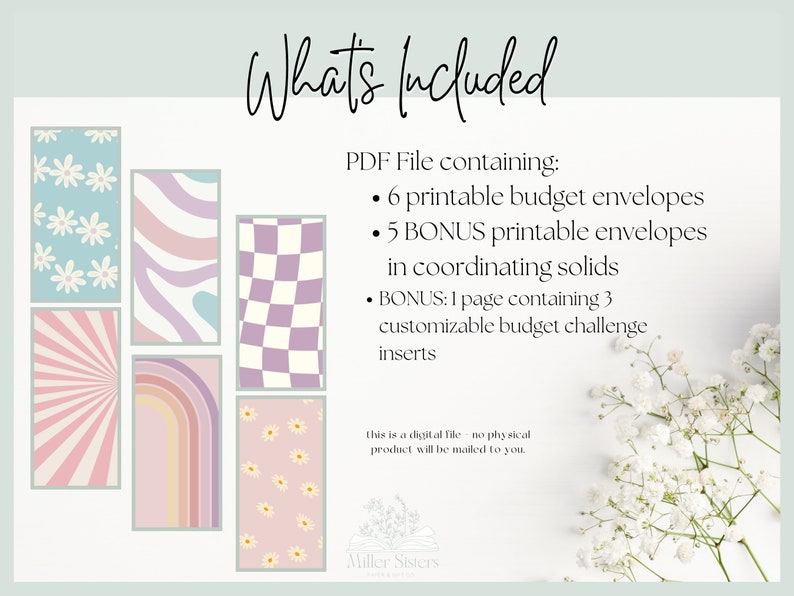 Printable Cash Budget Envelopes | Retro, Y2k Aesthetic - Set of 6 ...