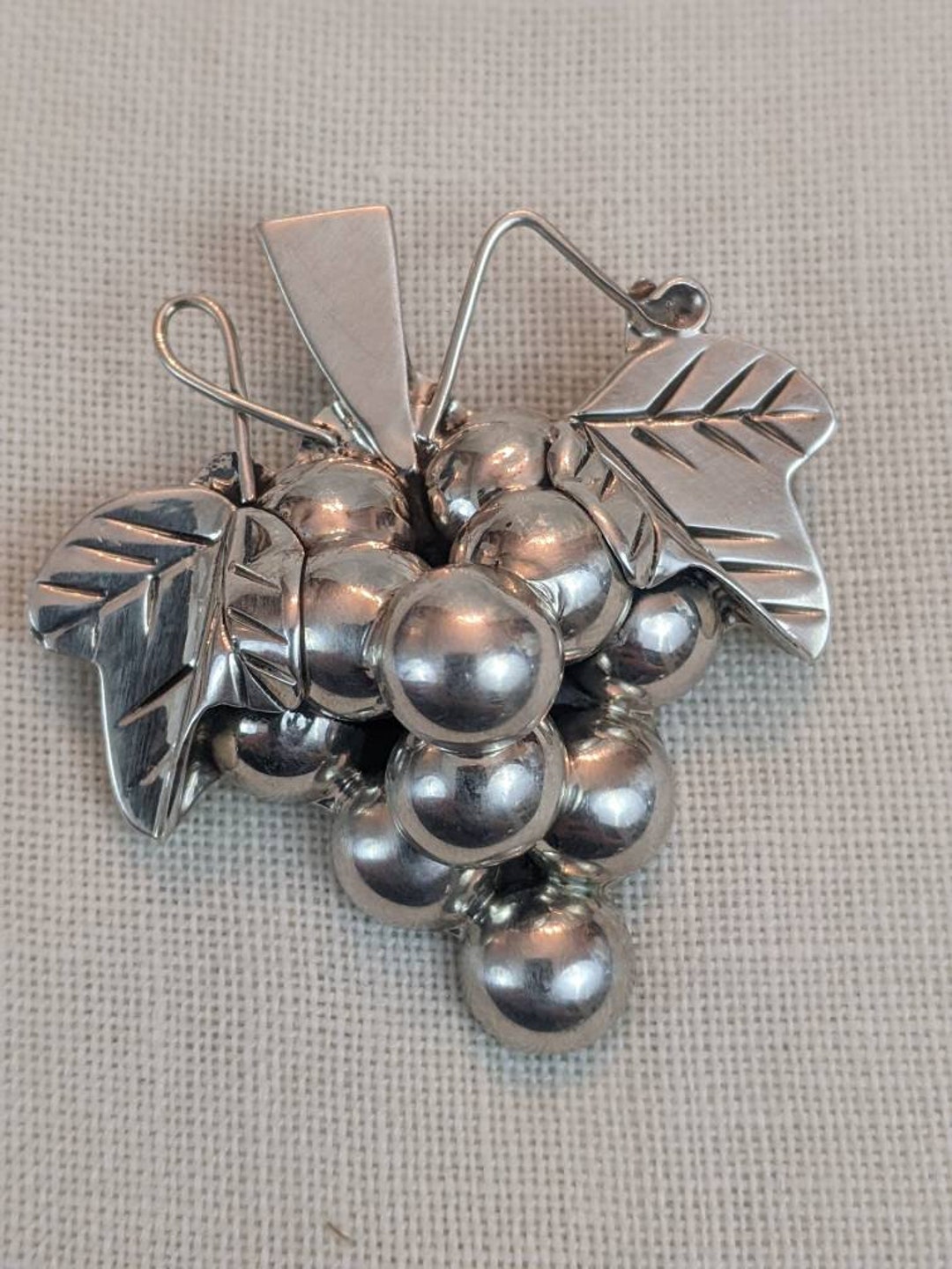 Vintage Taxco Mexico .925 Sterling Pendant Brooch, 23g HUGE! - Etsy