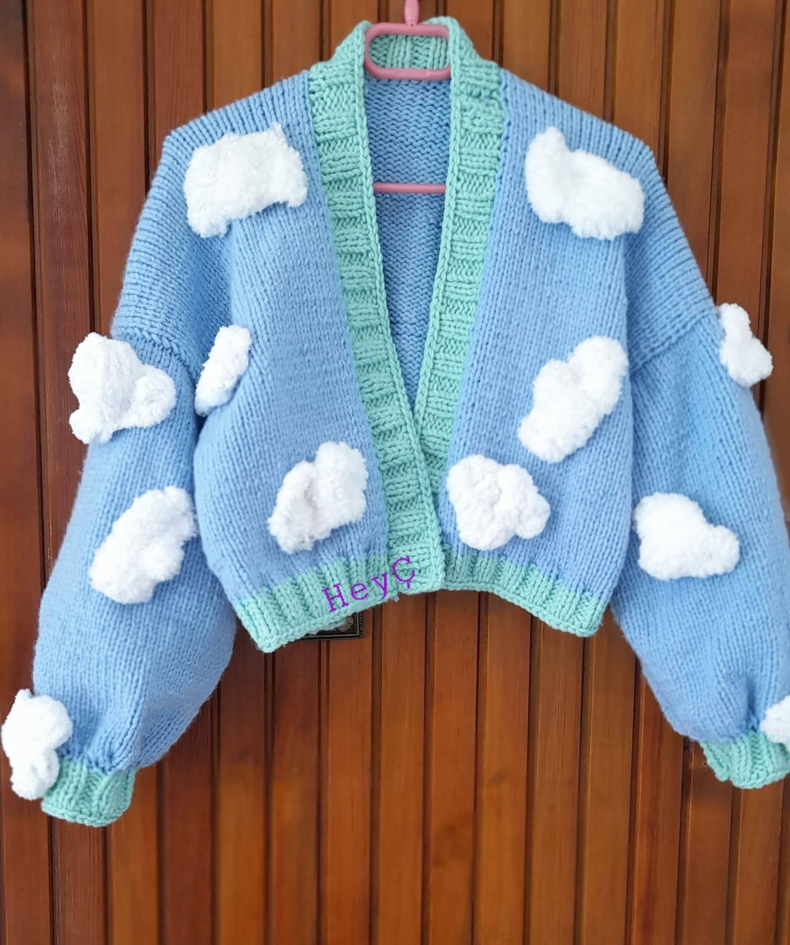 Handmade Cloud Cardigan Heyknitting Design Knit Cardigan - Etsy