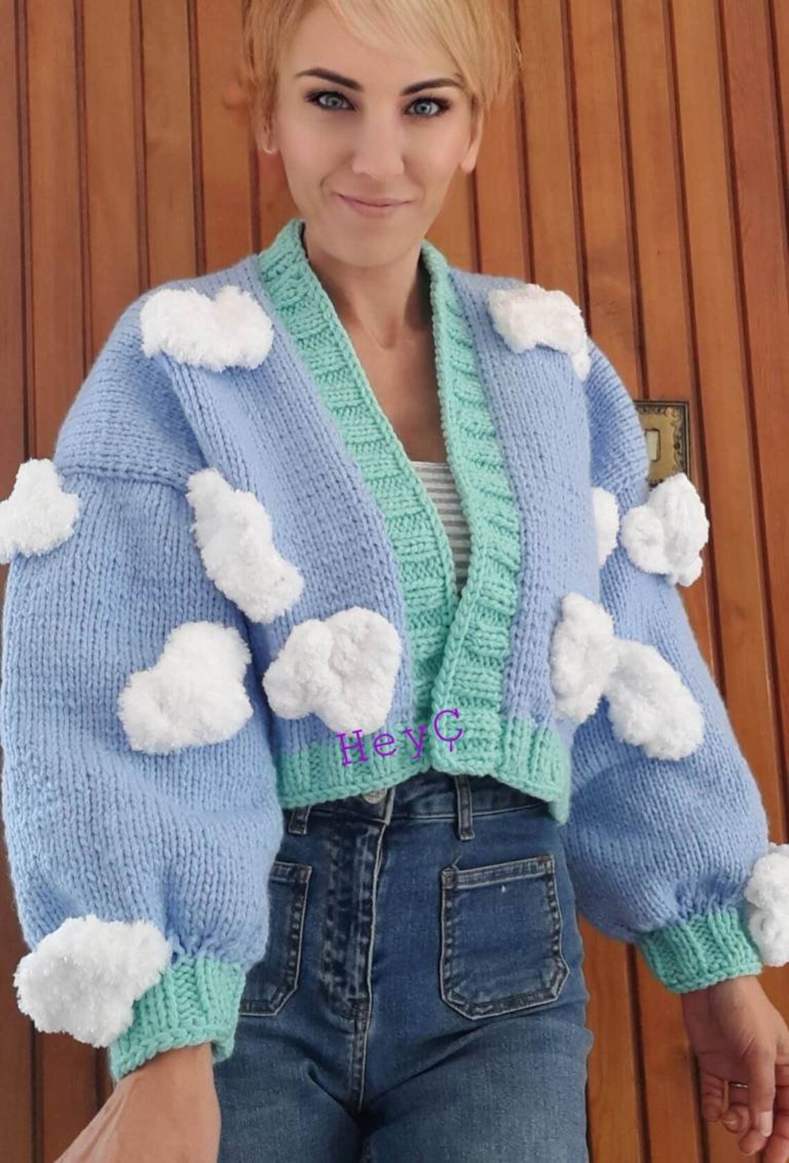 Handmade Cloud Cardigan Heyknitting Design Knit Cardigan - Etsy