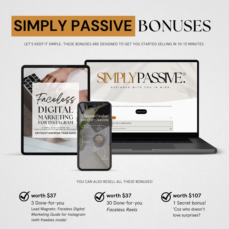 Simply Passive Digital Marketing Course for Beginners With MRR Master ...