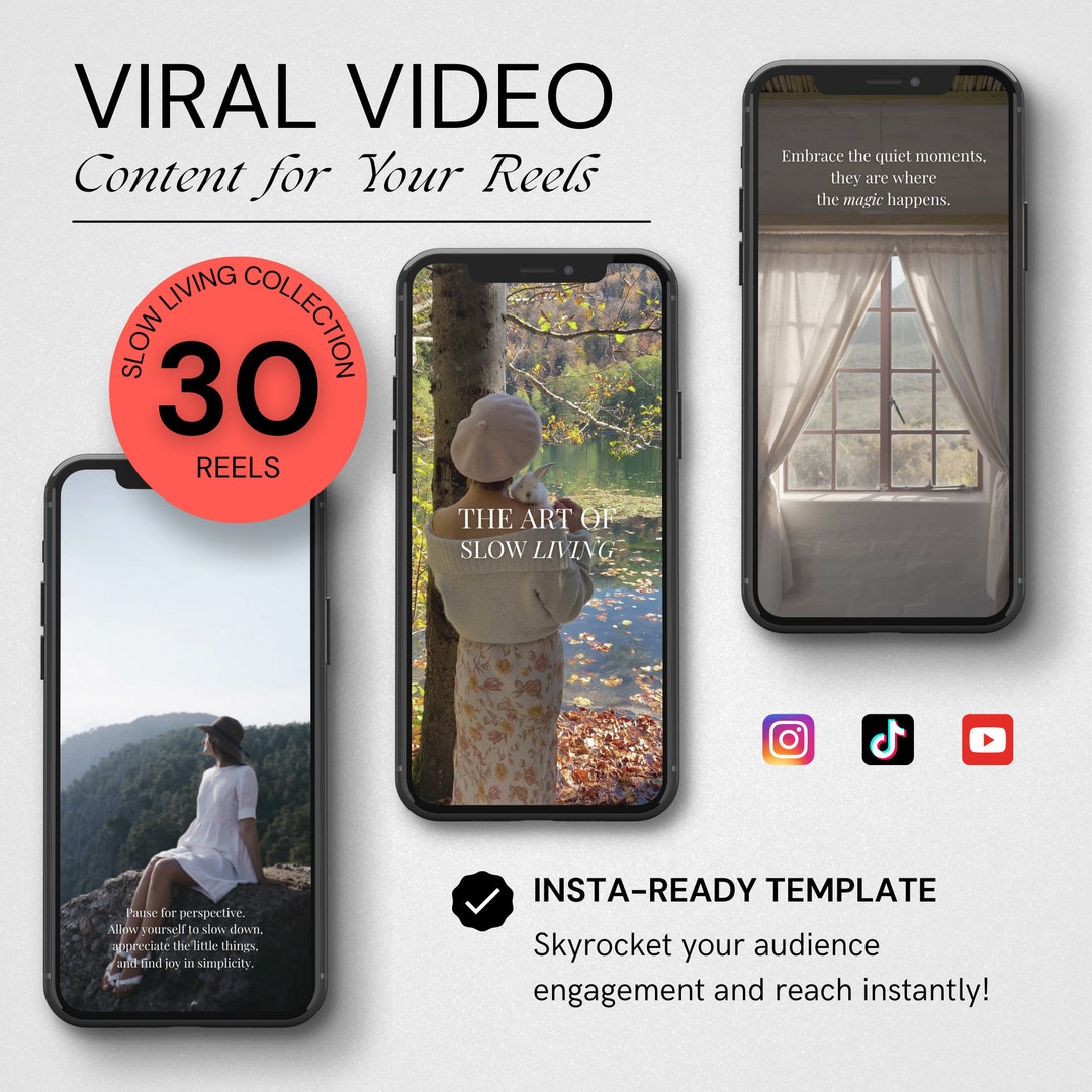 30 Women Viral Instagram Reels for Slow Living With Subtitle | Tiktok ...