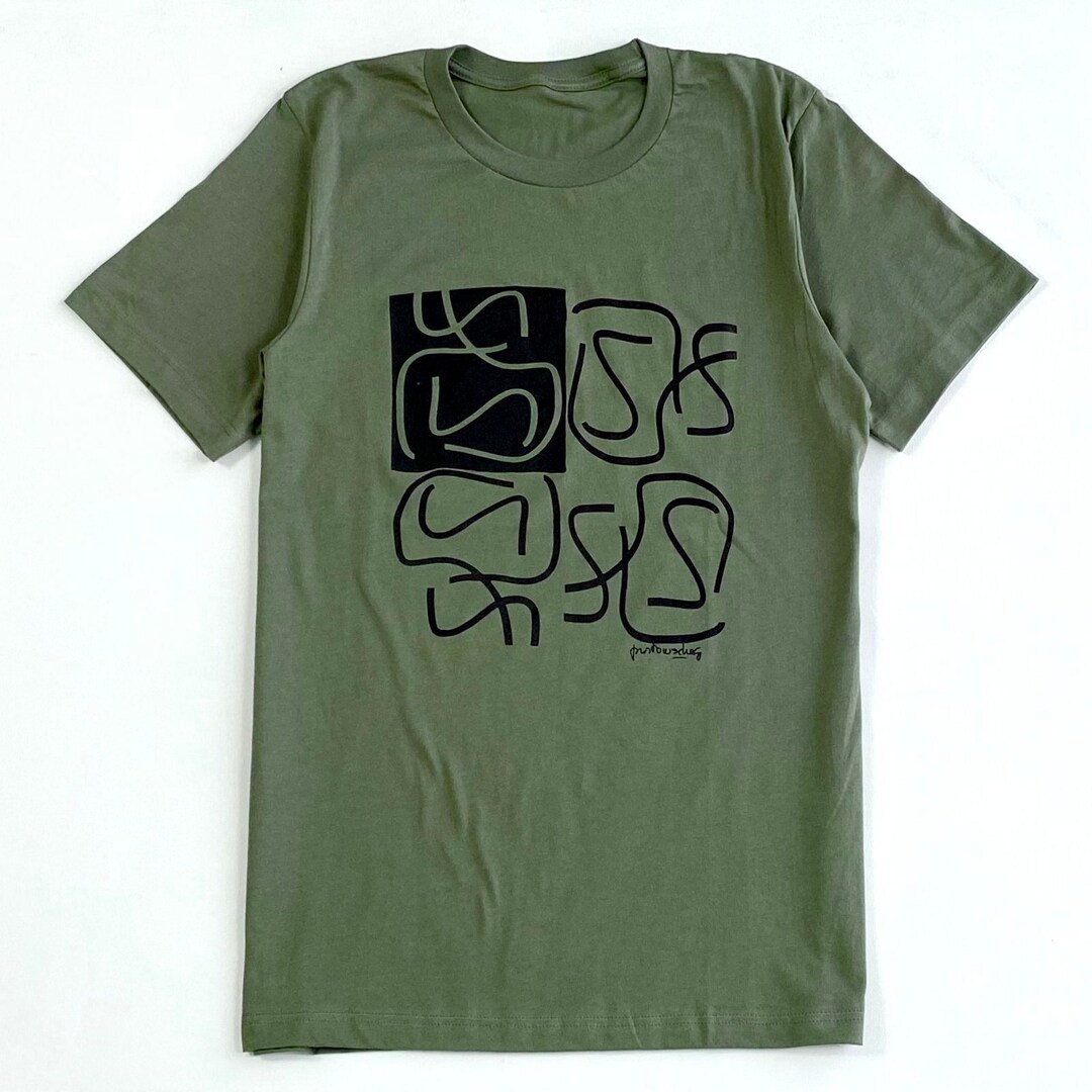 T-shirt Art, Abstract Art T-shirt, Art on Clothing, Original Art Tee ...