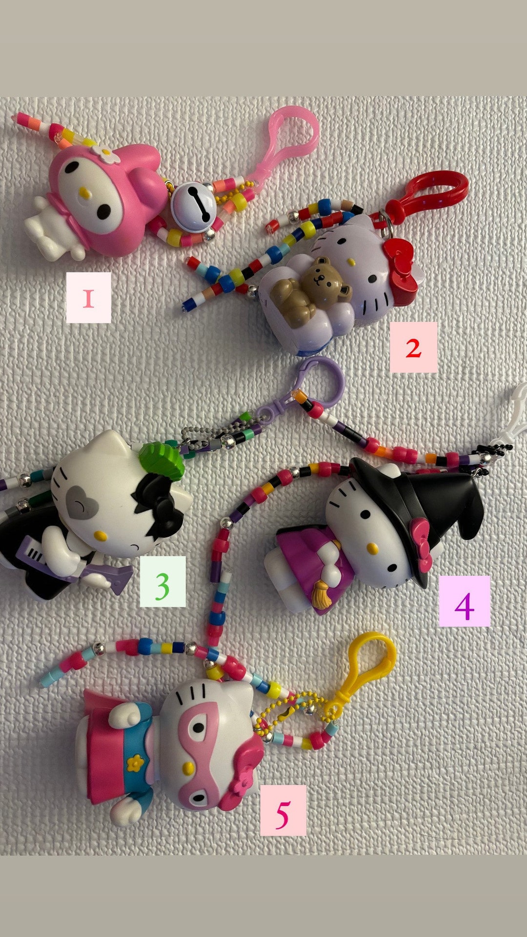 Hellokitty Keychains - Etsy