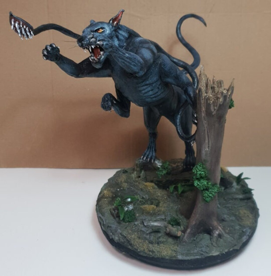 Displacer Beast Dungeons and Dragons Figure / Sculpture | Black Panther ...