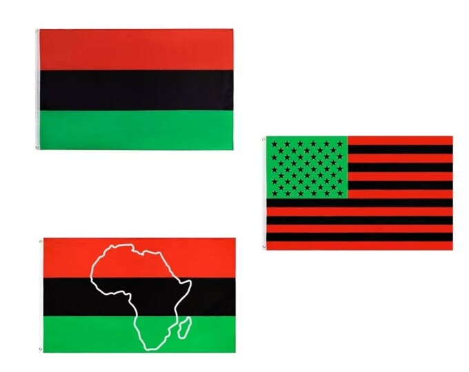 Afroamerikaner/Panafrikaner/Juneteenth/RBG-Flagge - Etsy Österreich