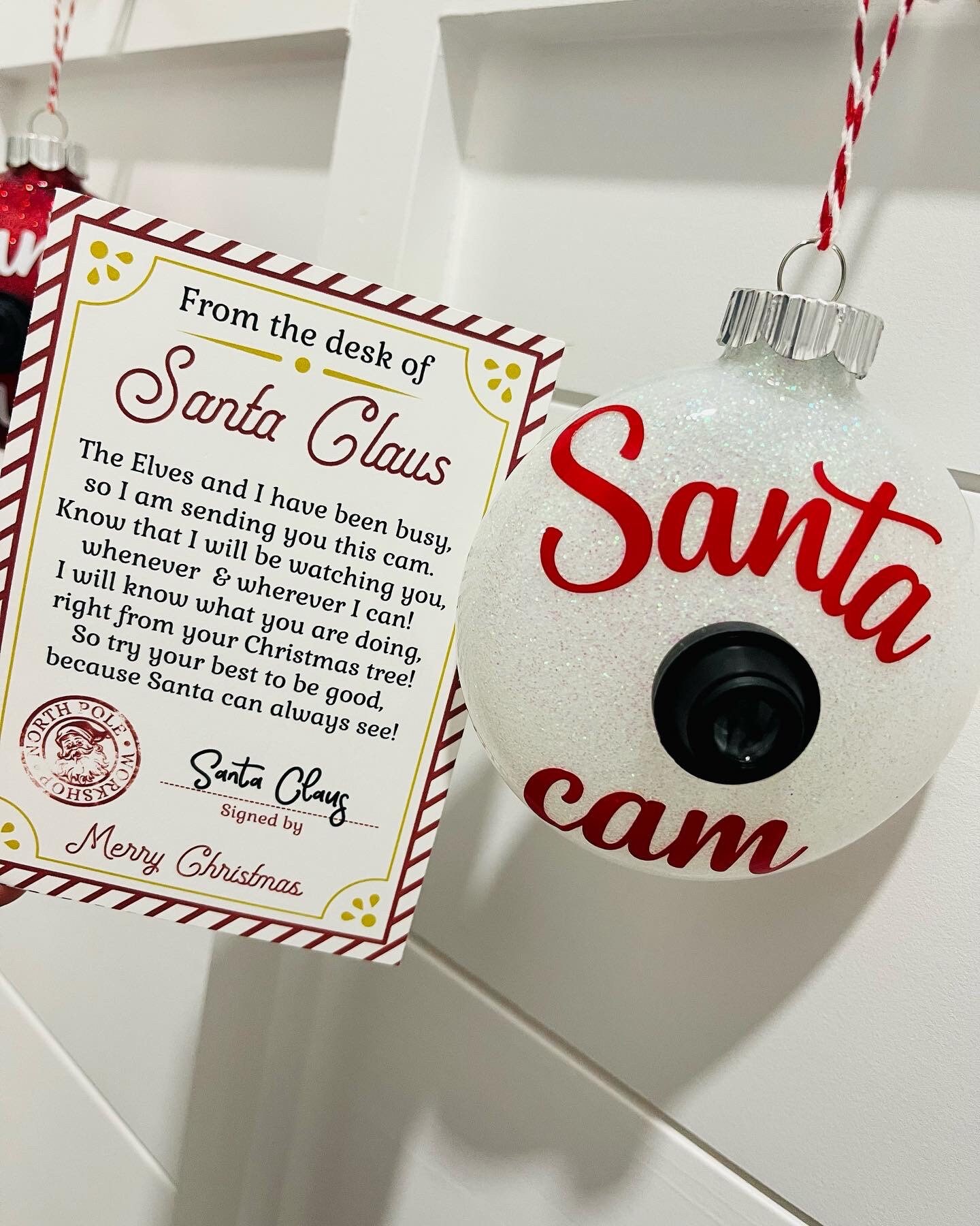 Santa Cam/ Santa Camera Ornament - Etsy