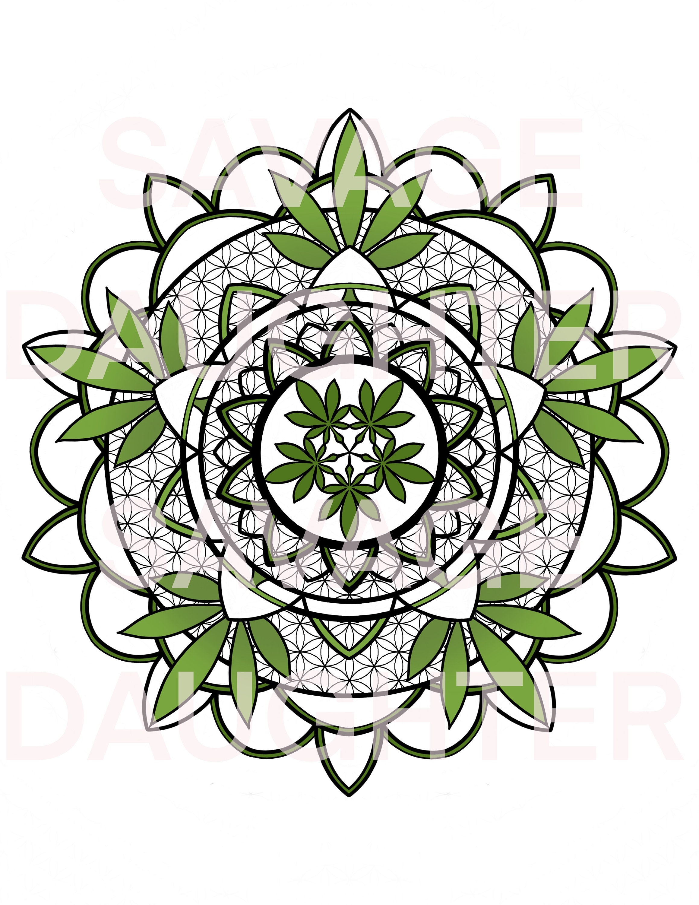420 Mandala PNG - Etsy