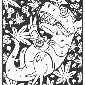 Alien Stoner Coloring Book | Etsy