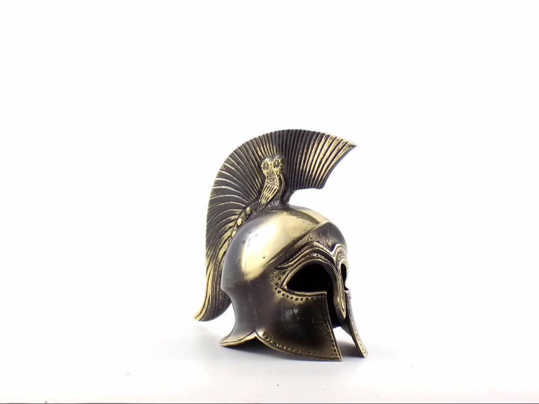 Ancient Athenian Helmet ( With Owl ) - Etsy