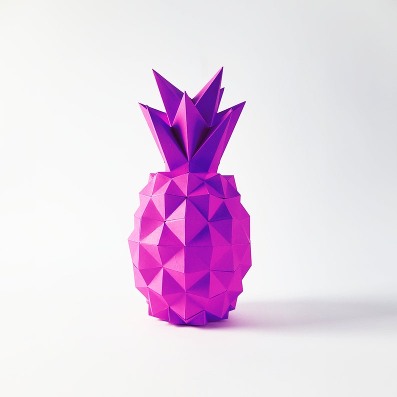 Digital Template Pineapple, Paper Craft 3d, Pineapple Origami, Home ...