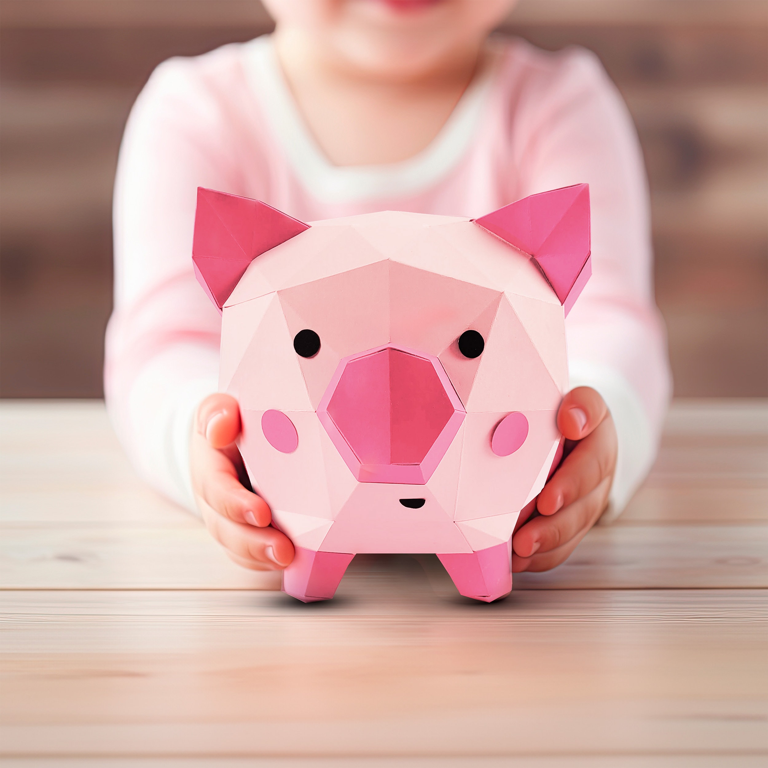 Piggy Bank, Papercraft Piggy Bank, Paper Piggy Bank, Piggy Bank ...