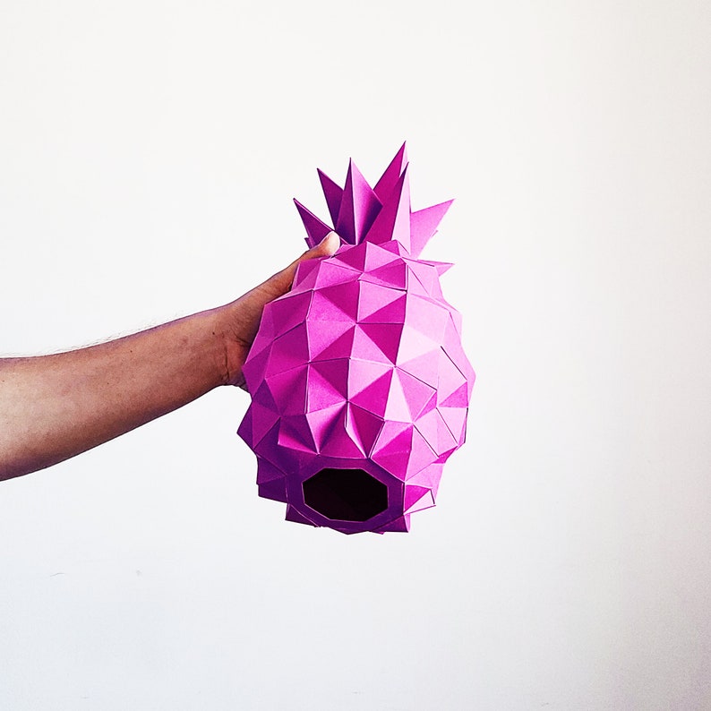 Digital Template Pineapple, Paper Craft 3d, Pineapple Origami, Home ...