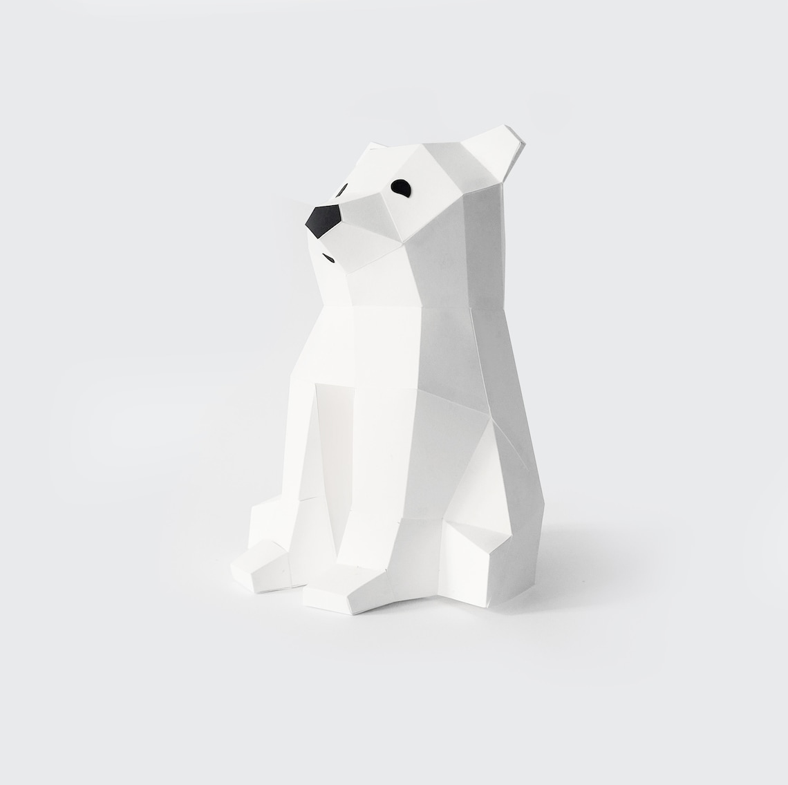 Polar Bear Papercraft Template: DIY Low Poly 3D Decor (PDF) - Etsy