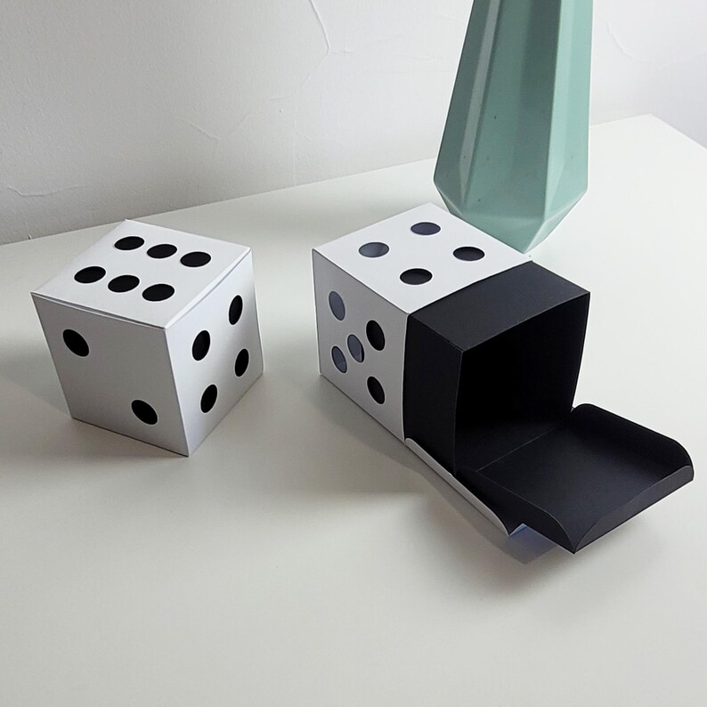 Dice Gift Box Template: Printable PDF & SVG (digital Download) - Etsy ...