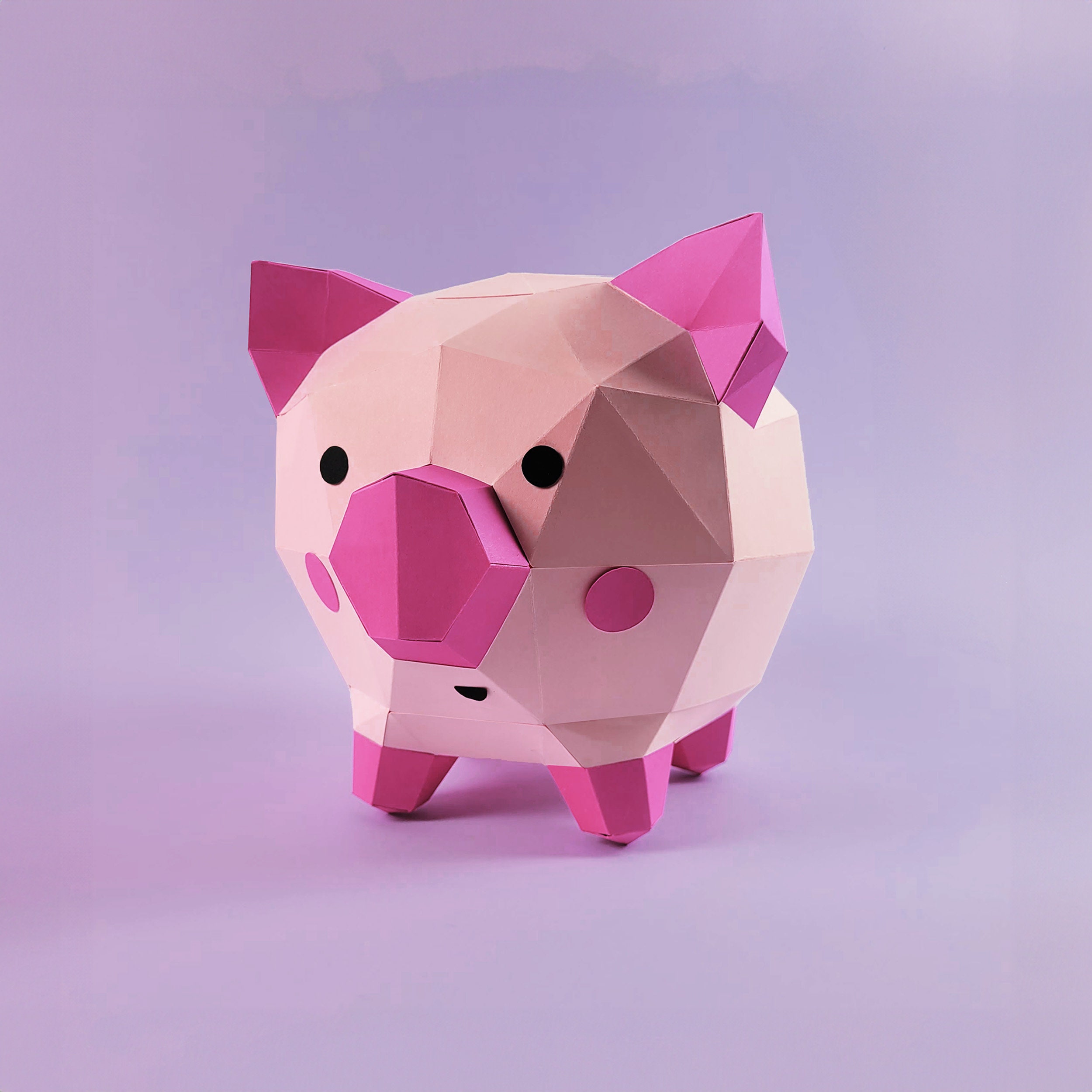 Piggy Bank, Papercraft Piggy Bank, Paper Piggy Bank, Piggy Bank ...
