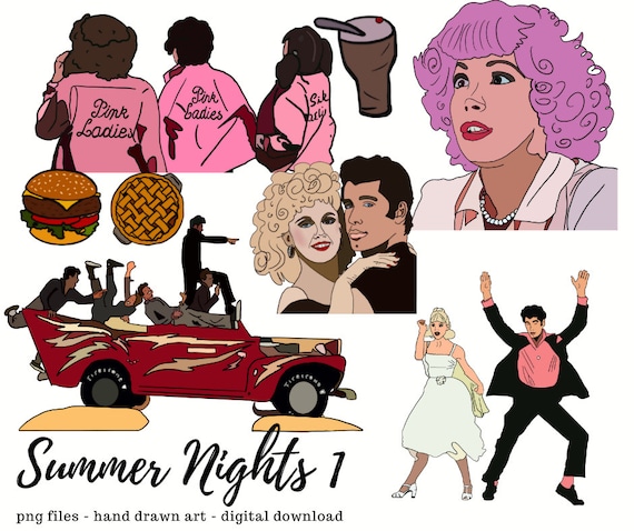 Greaser Party Clip Art