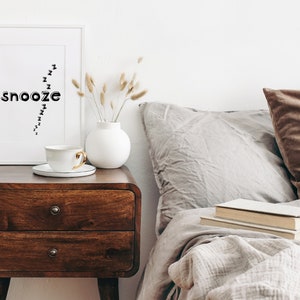 Snooze Definition Wall Art Digital Download Digital Print | Etsy