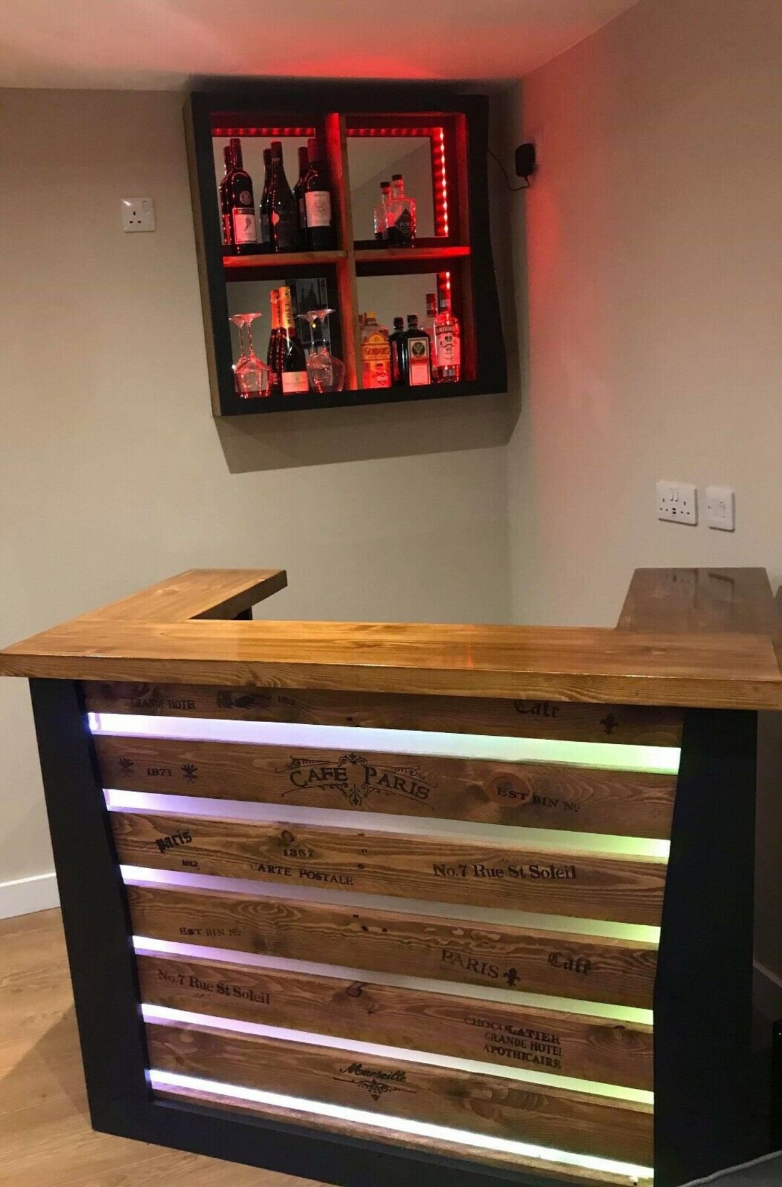 Rustic Modern Bar - Etsy