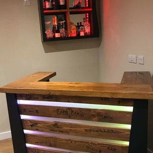 Rustic Modern Bar - Etsy