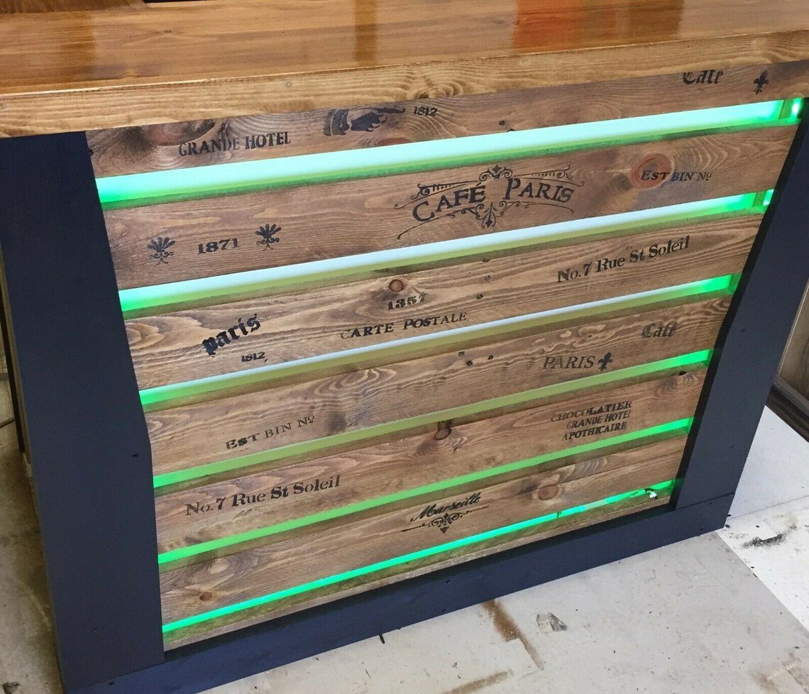 Rustic Modern Bar - Etsy UK