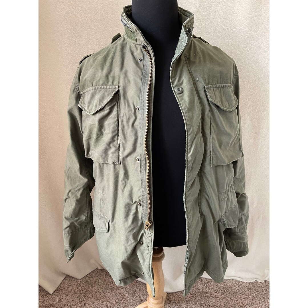 Vintage Early 80's Army Military Cold Weather Field Jacket - Small Long ...