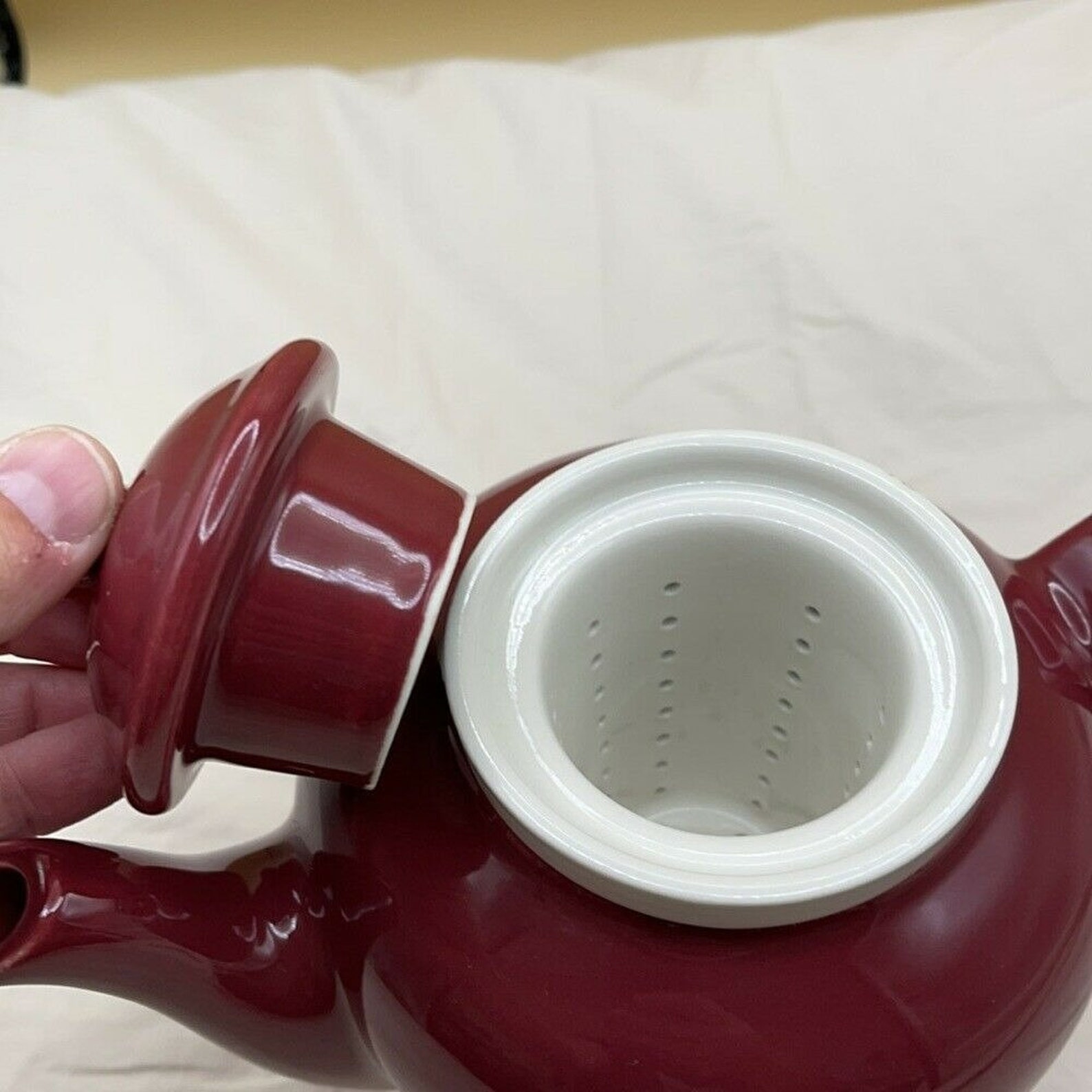 Mccormick Baltimore Tea Steeping Tea Pot Burgundy - Etsy