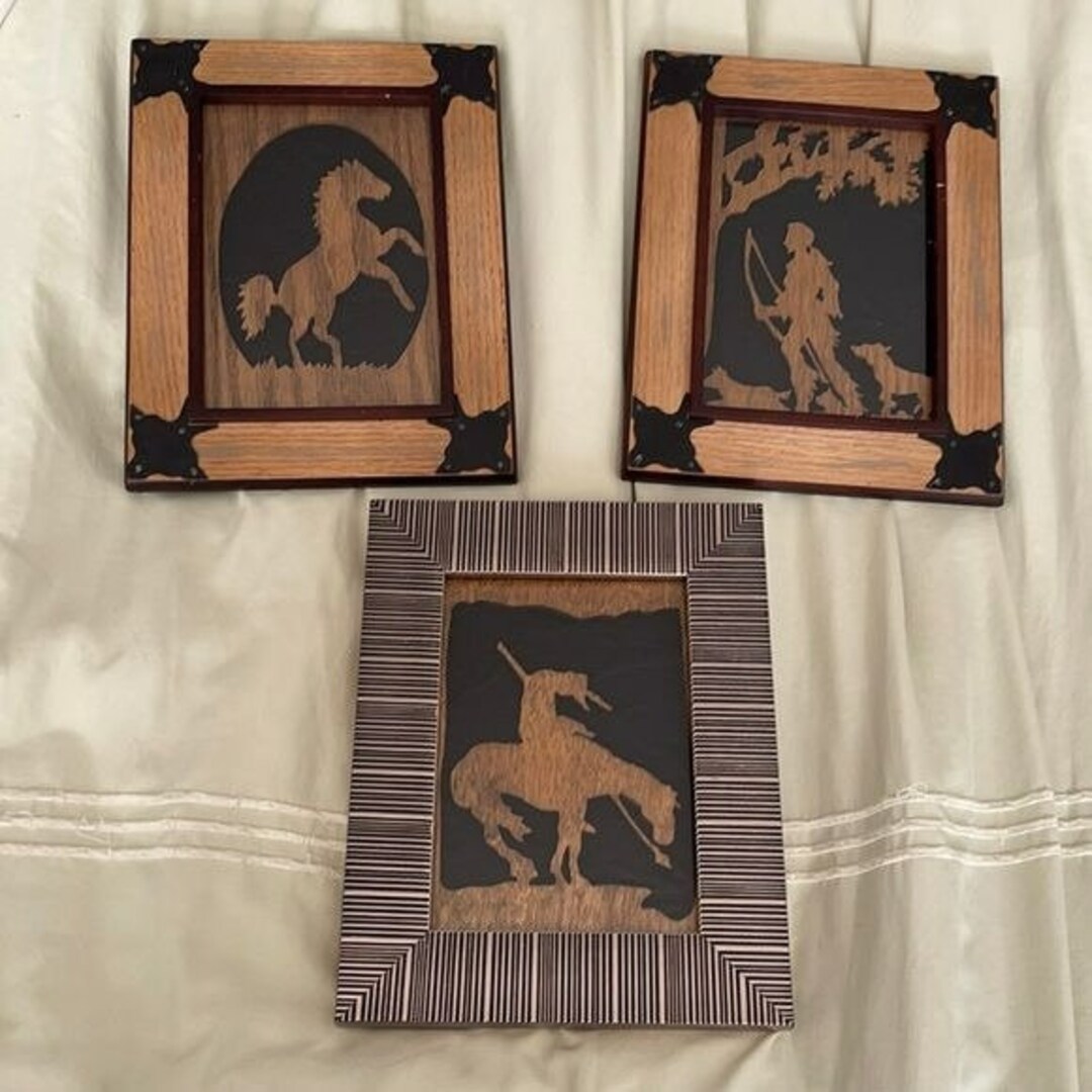 Wooden Cut Out Western Native American Artwork - Etsy