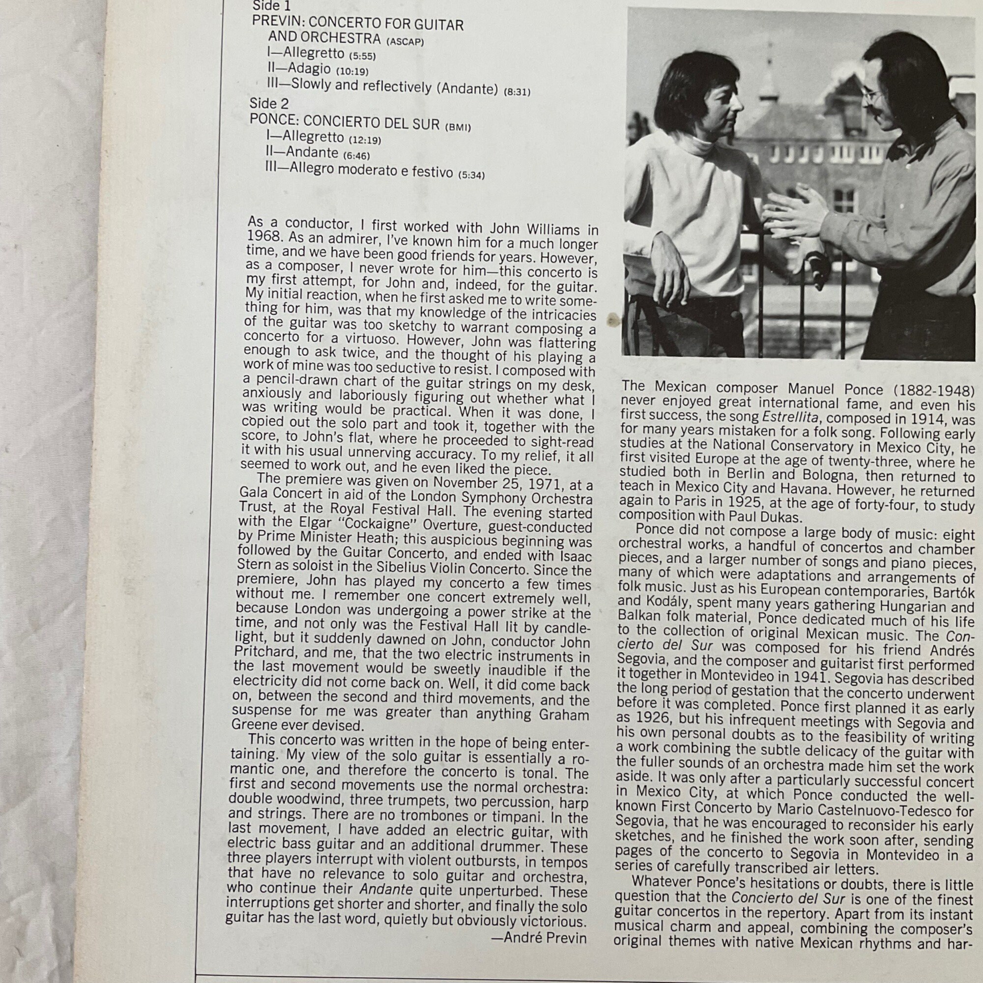 John Williams, Andre Previn: London Symphony Orchestra Vintage Vinyl ...