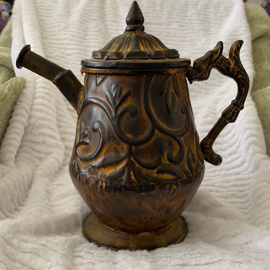 Rustic Tin Tea Pot Decor - Etsy