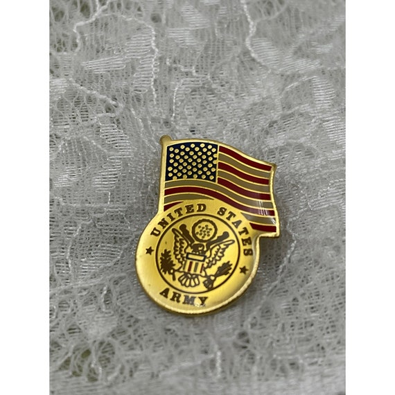 Vintage Resin / Epoxy United States Army Lapel Pin - Gem