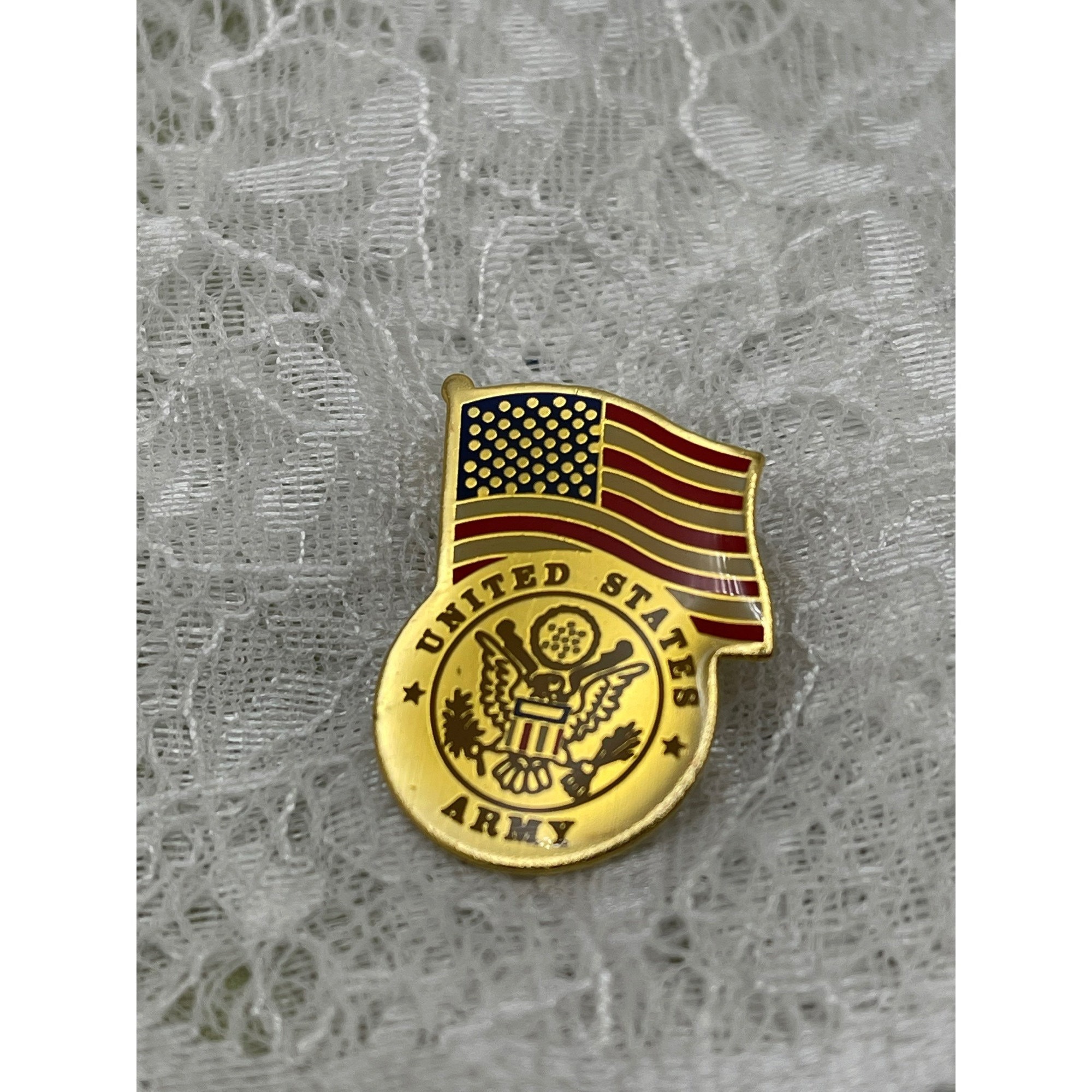 Vintage Resin / Epoxy United States Army Lapel Pin - Etsy