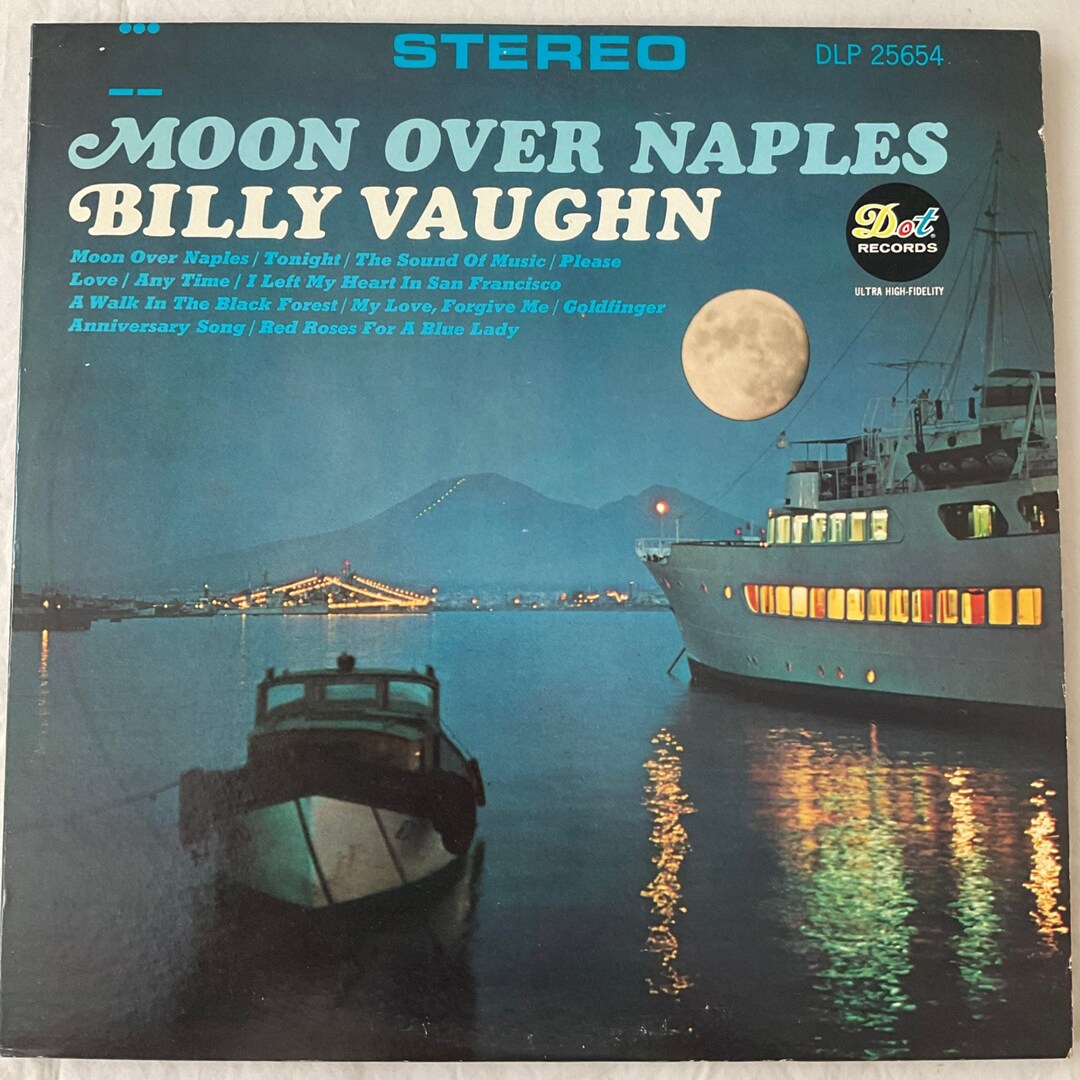 Billy Vaughn: Moon Over Naples Vintage Vinyl Record - Etsy Canada