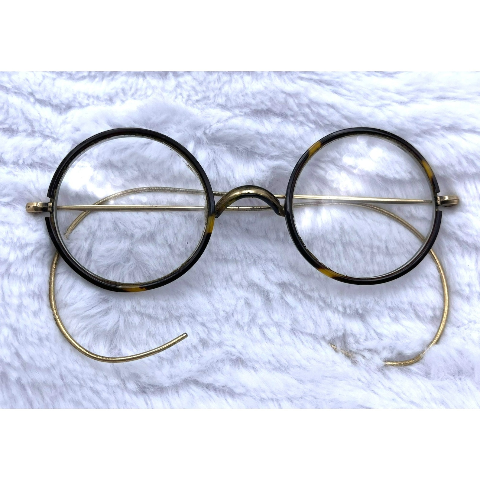Antique 12K Yellow Gold Reading Glasses, 1X Magnification - Etsy