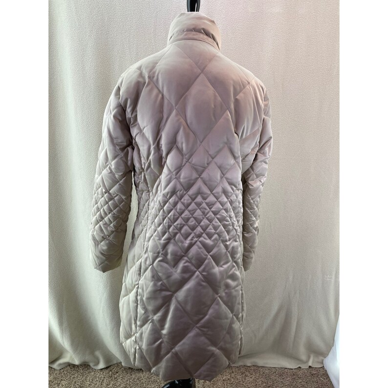 A.n.a. Quilted Light Gold Long Length Winter Coat - Large - Etsy