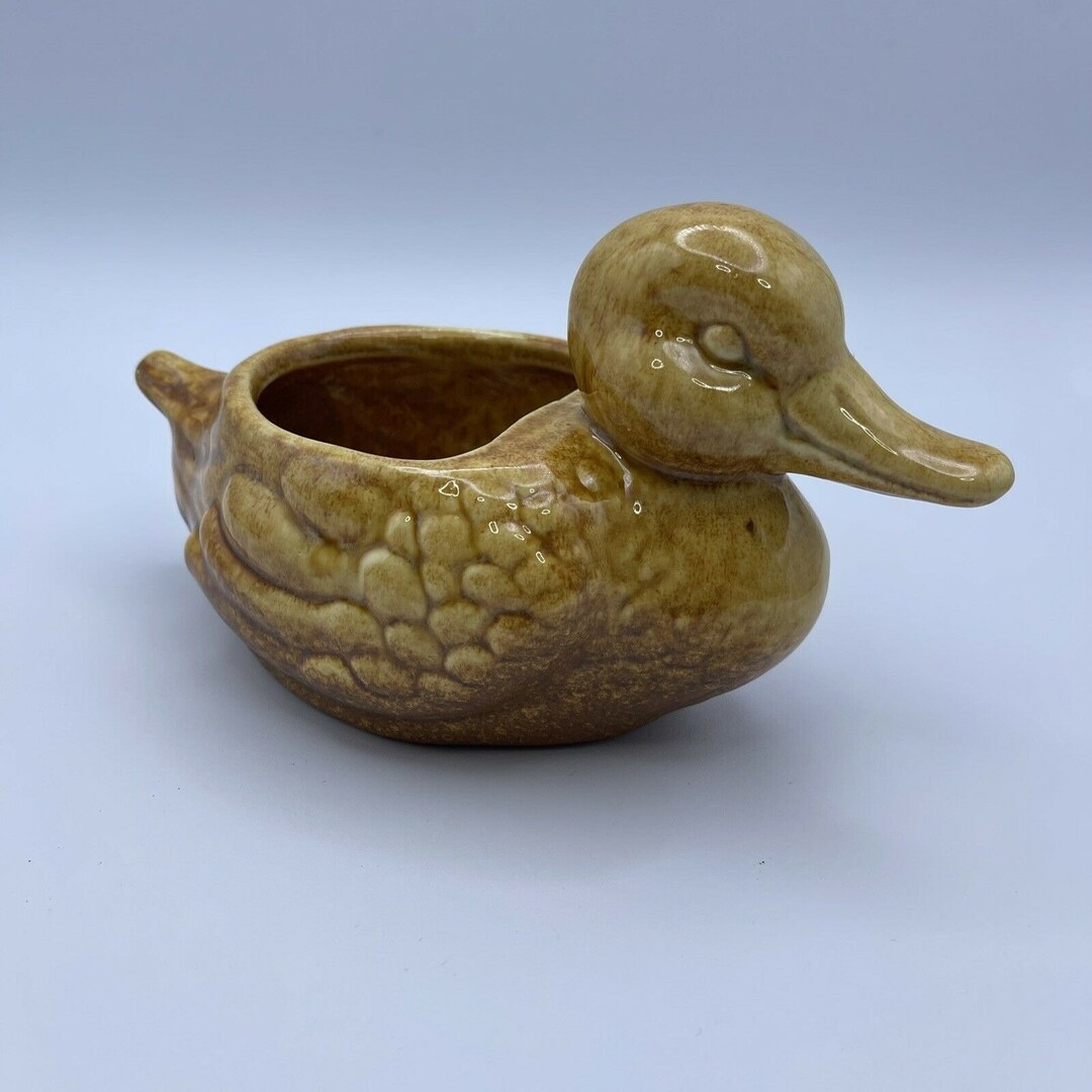 Vintage Haeger USA Yellow Duck Planter USA Pottery Bird Glazed - Etsy
