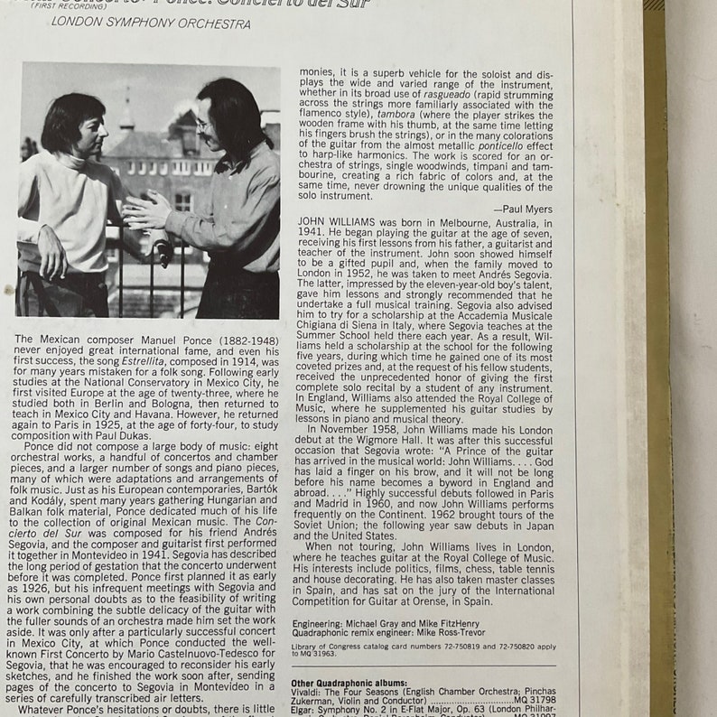 John Williams, Andre Previn: London Symphony Orchestra Vintage Vinyl ...