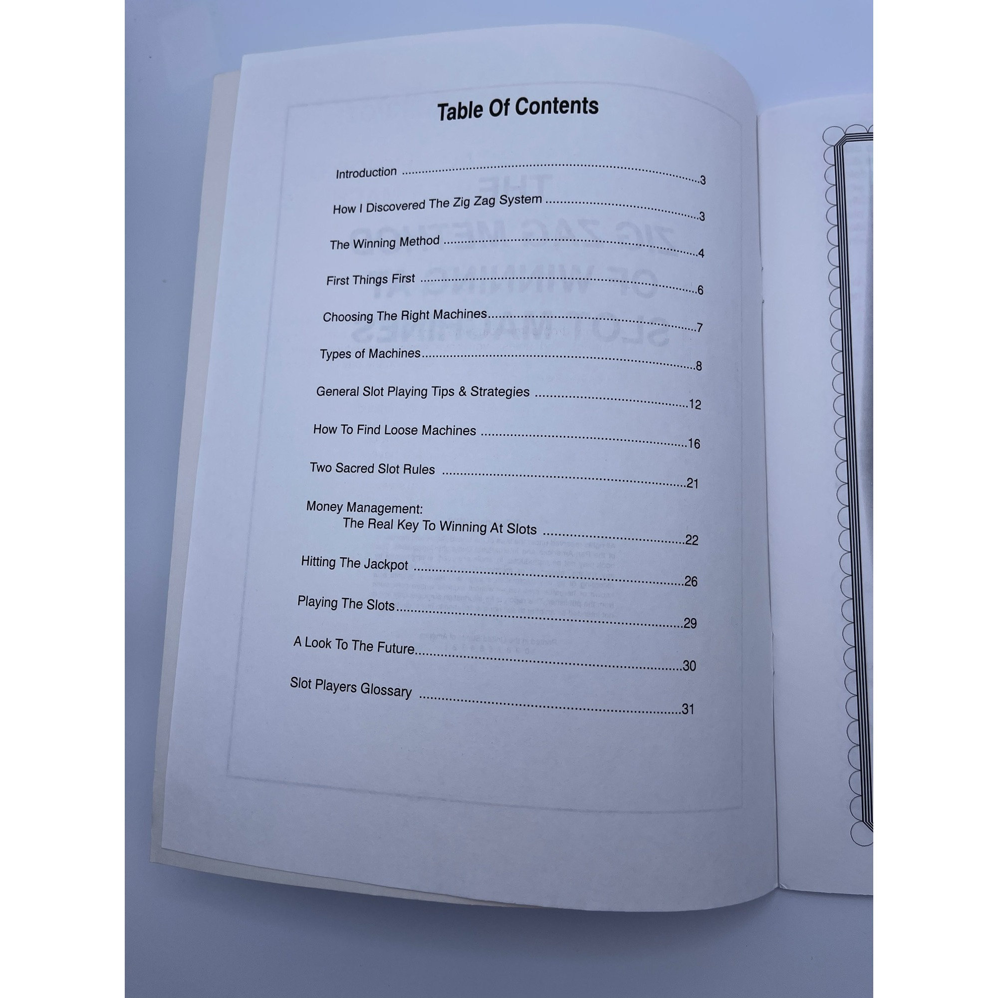 The Zig Zag Method of Winning at Slot Machines Booklet - Etsy