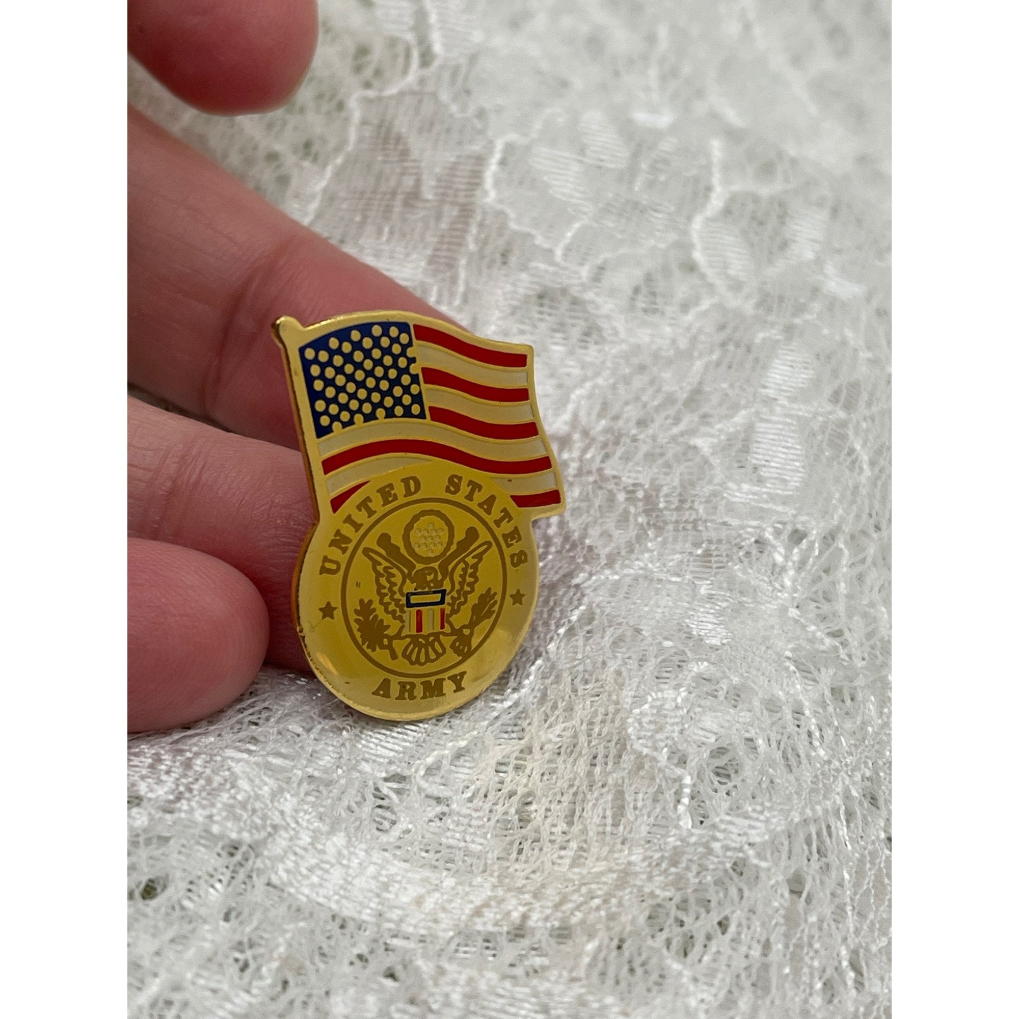 Vintage Resin / Epoxy United States Army Lapel Pin - Etsy