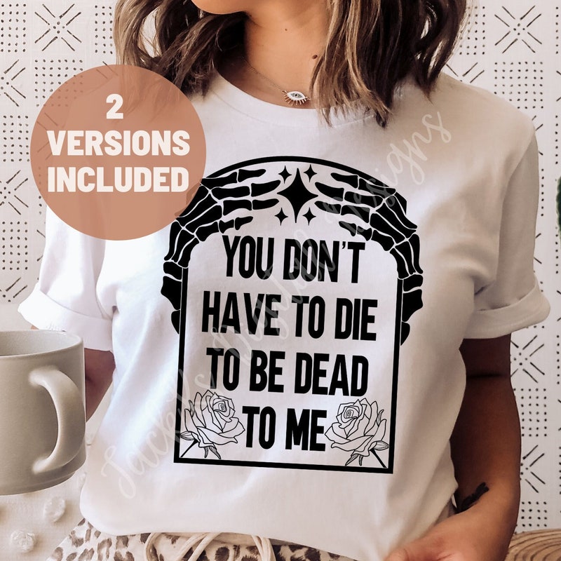 Dead to Me Svg - Etsy