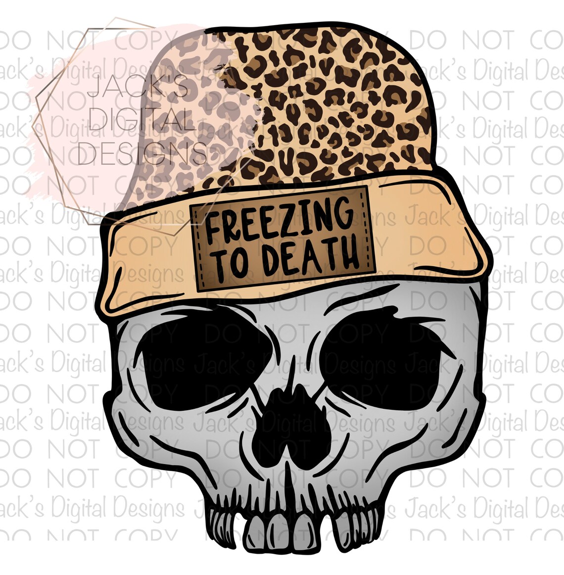 Freezing to Death Png, Leopard Skull Png, Christmas Png, Winter Png ...