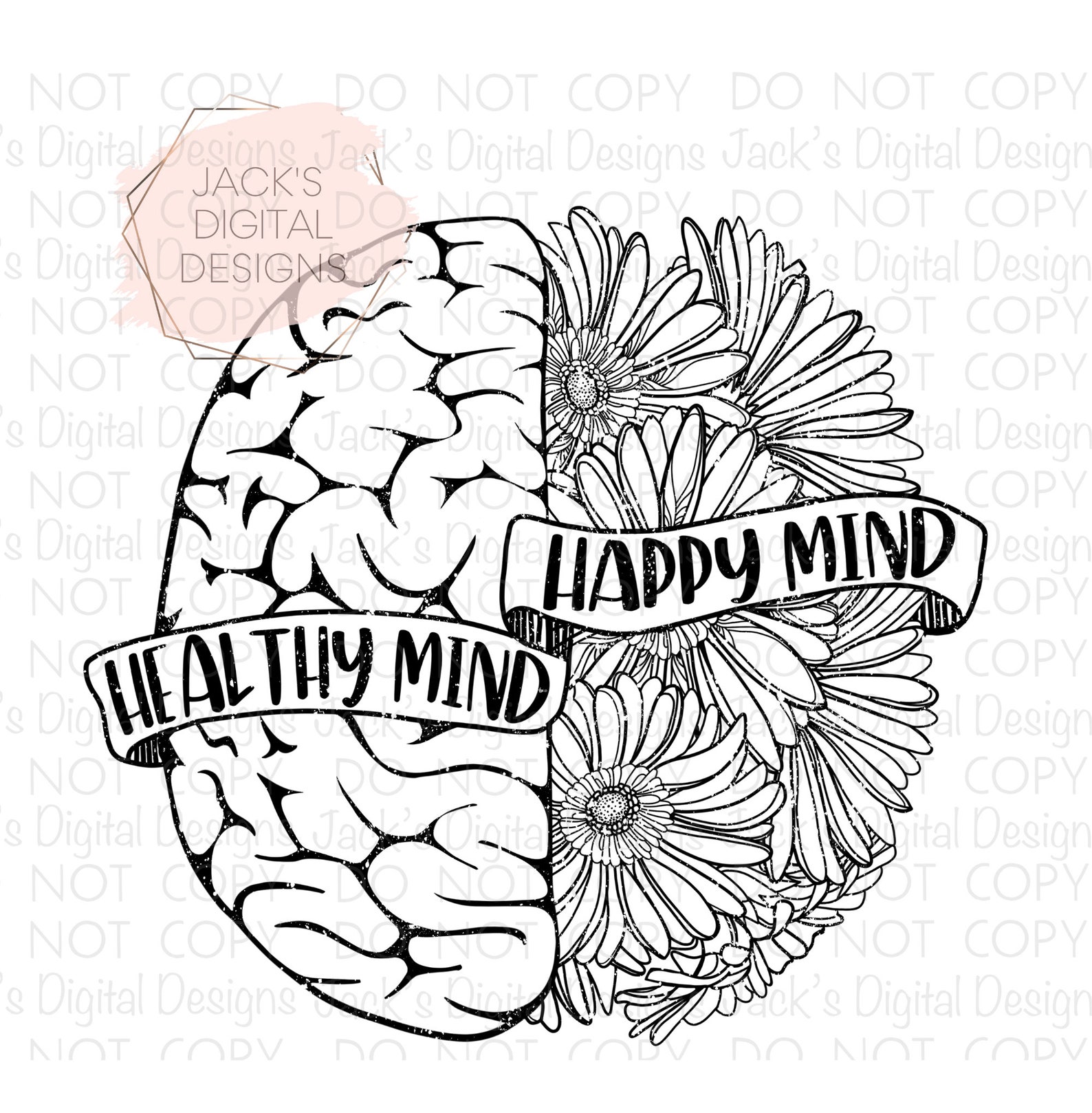 Healthy Mind Happy Mind Png, Mental Health Matters Png, Motivational ...