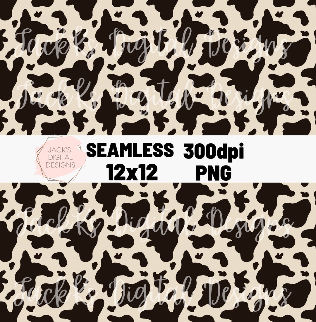 Cow Print Seamless Pattern, Freezing to Death Seamless Pattern, Cow ...