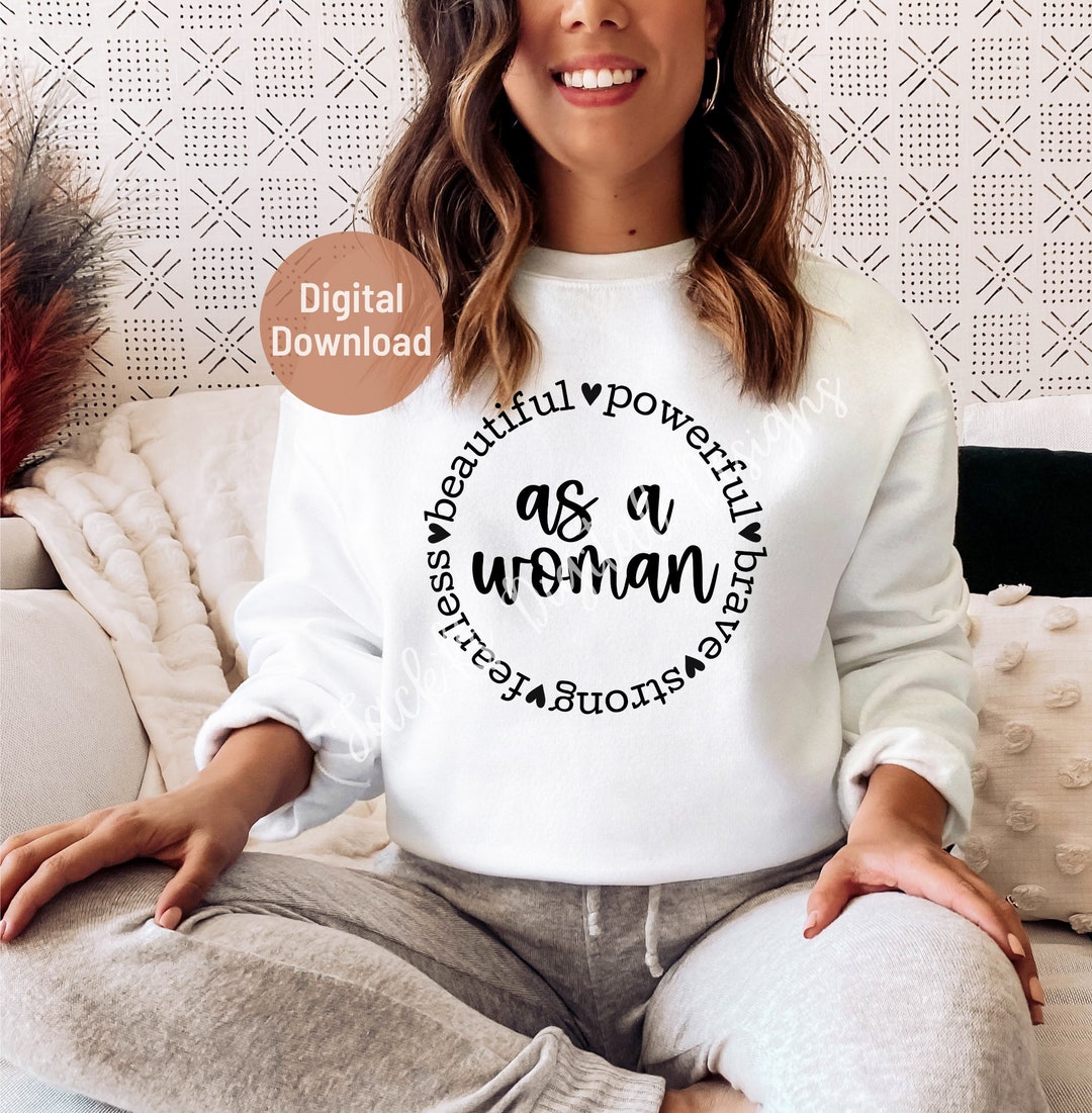 As A Woman Svg, Strong as A Woman Svg, as A Woman Png, Cut File ...
