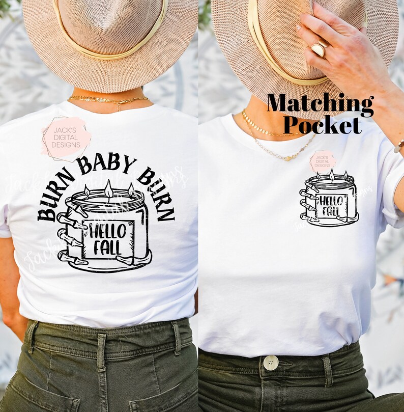 Burn Baby Burn Png Fall Candle Png Hello Fall Png Spooky - Etsy