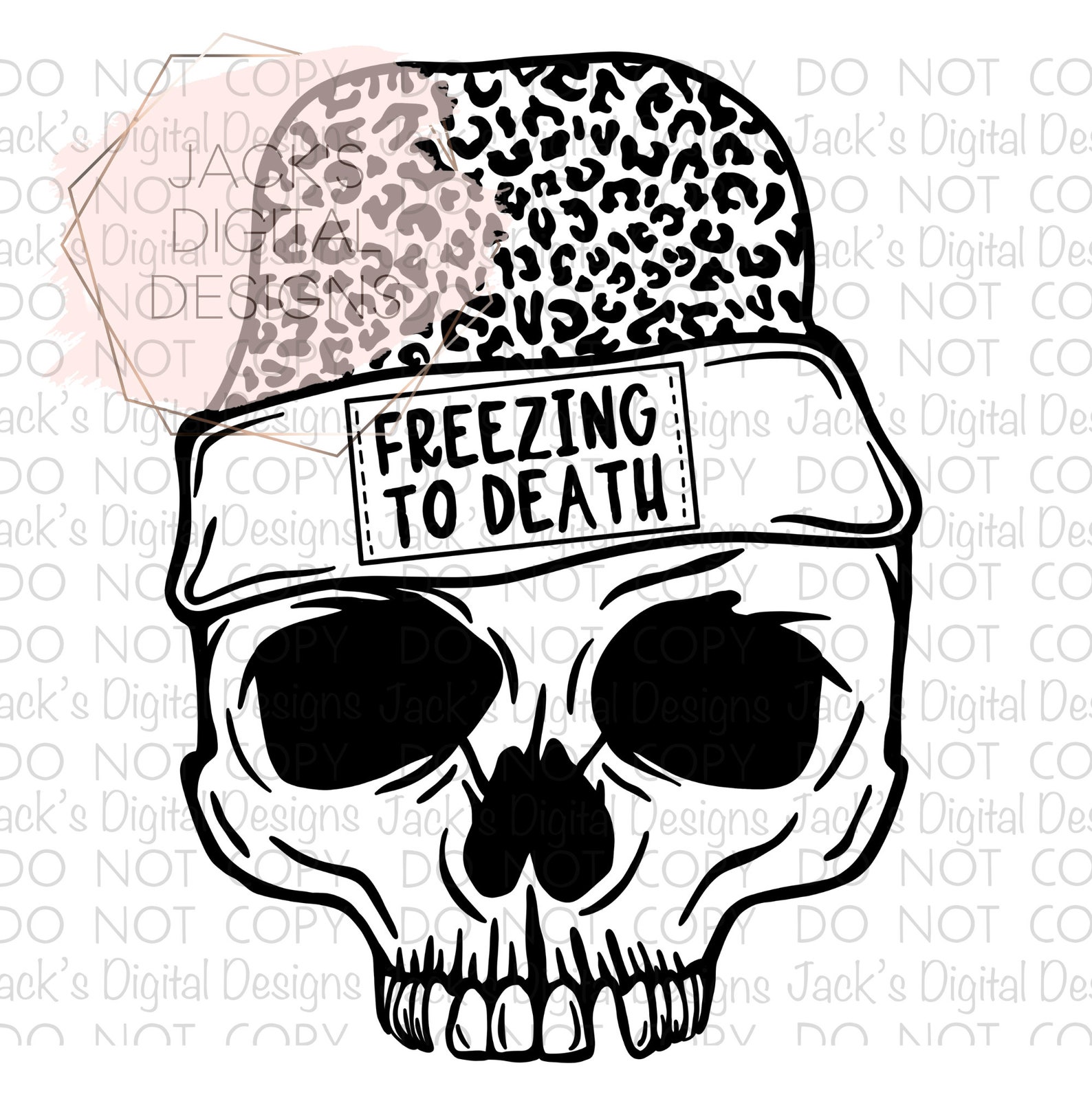 Freezing to Death Png, Leopard Skull Png, Christmas Png, Winter Png ...