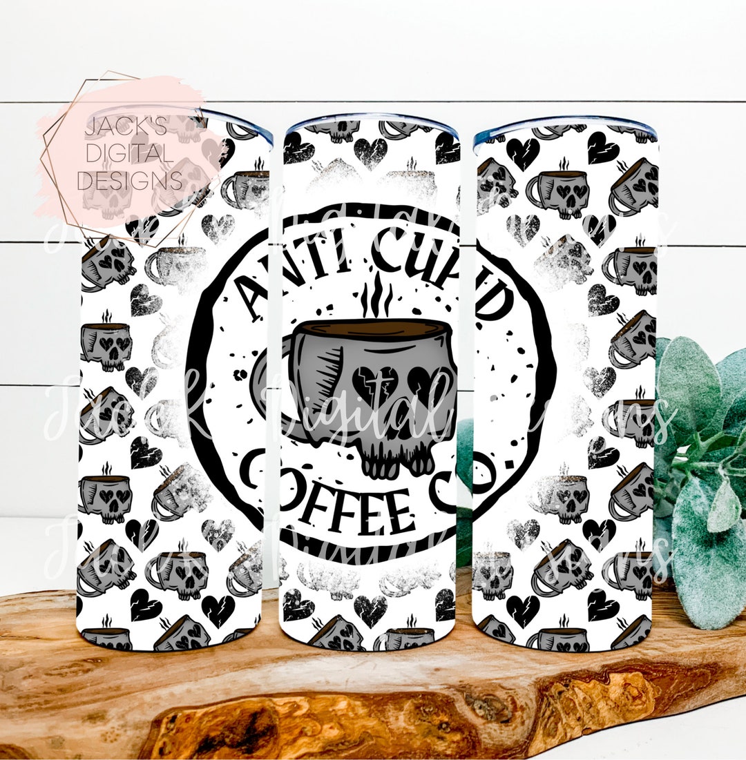 Anti Cupid Coffee Co Seamless Tumbler Wrap, Coffee Tumbler Wrap, 20 Oz ...